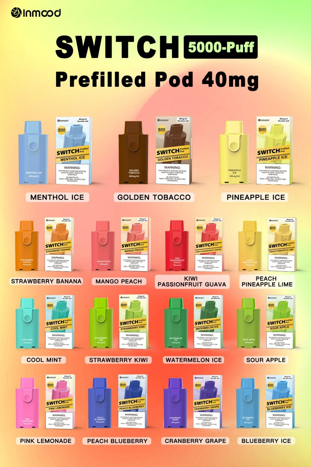 Inmood Switch Pod 5000 (40 MG) 4%