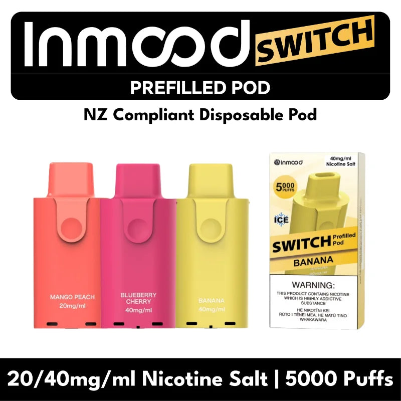 Buy Inmood Switch Pod 5000 Puffs Vape in Woolston, New Zealand